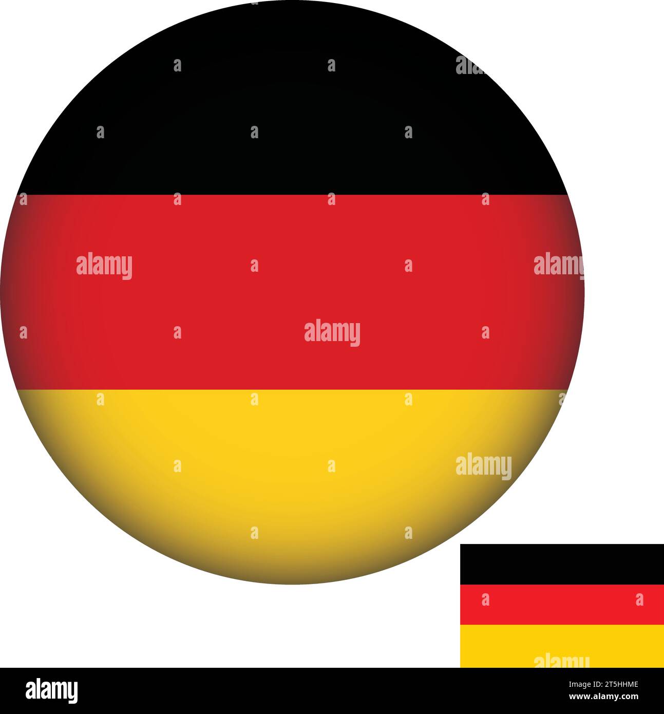 Germany Flag Round Shape Vector Stock Vector Image & Art - Alamy