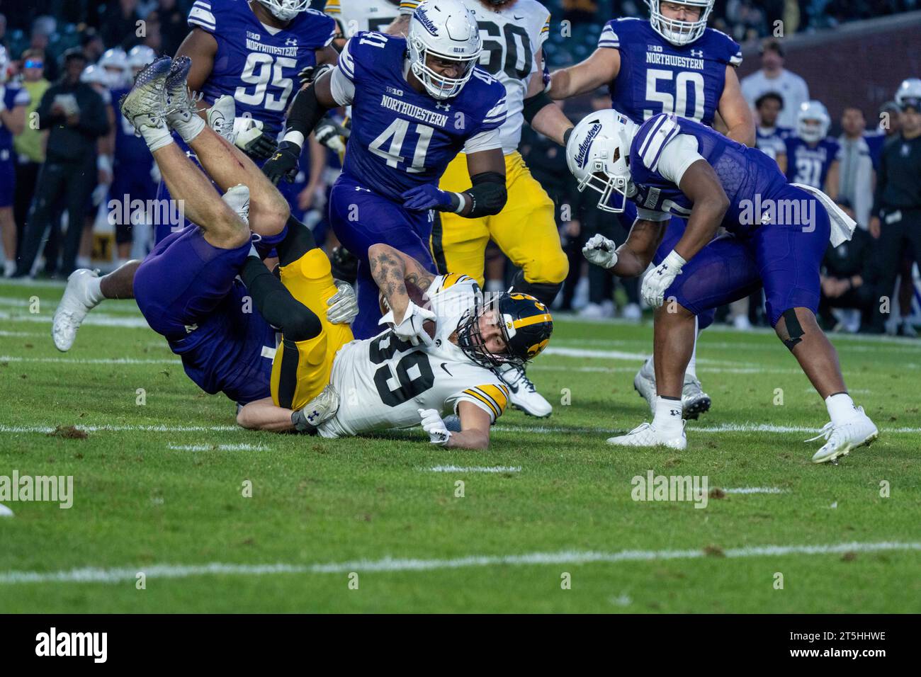 CHICAGO, IL - NOVEMBER 04: Iowa Hawkeyes wide receiver Nico Ragaini (89 ...