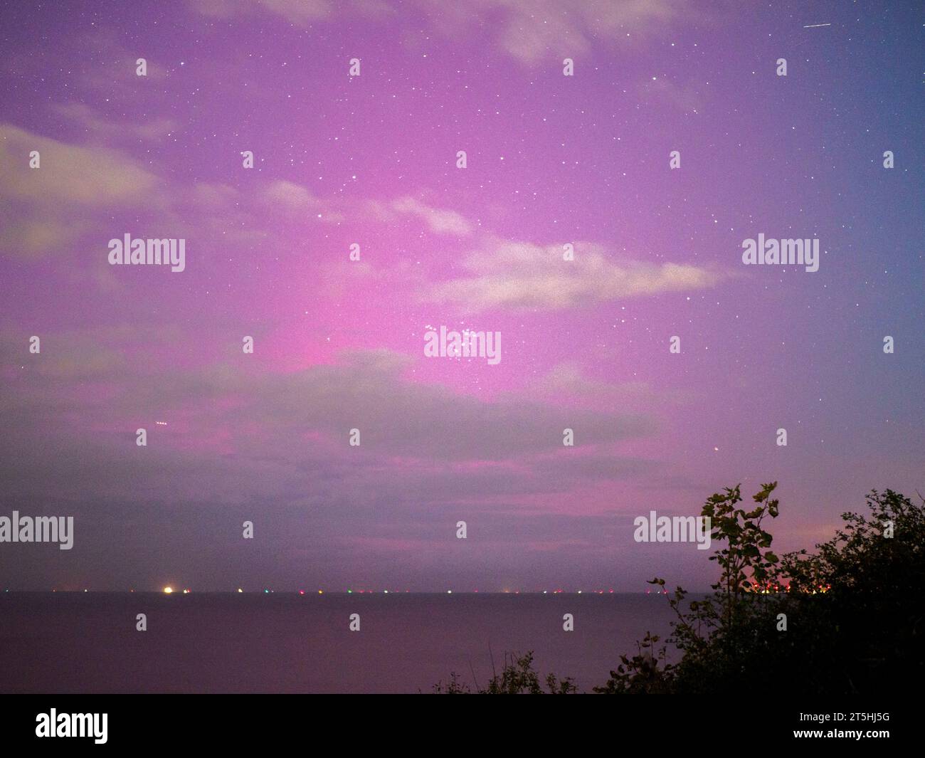 Minster on Sea, Kent, UK. 5th Nov, 2023. UK Weather: the northern ...