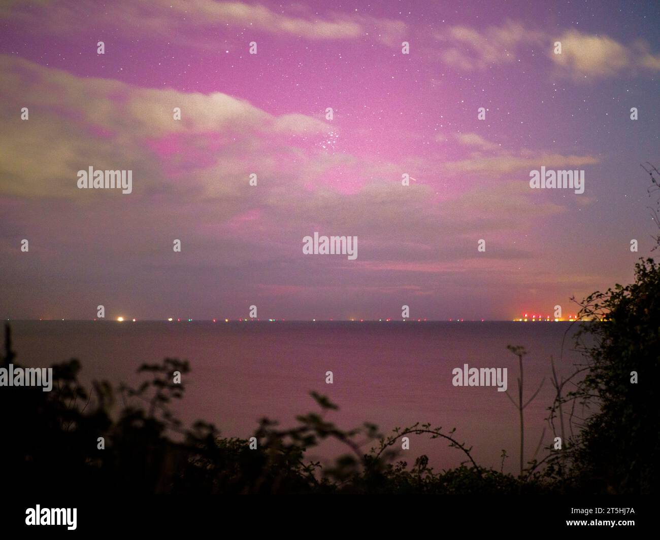 Minster on Sea, Kent, UK. 5th Nov, 2023. UK Weather: the northern ...