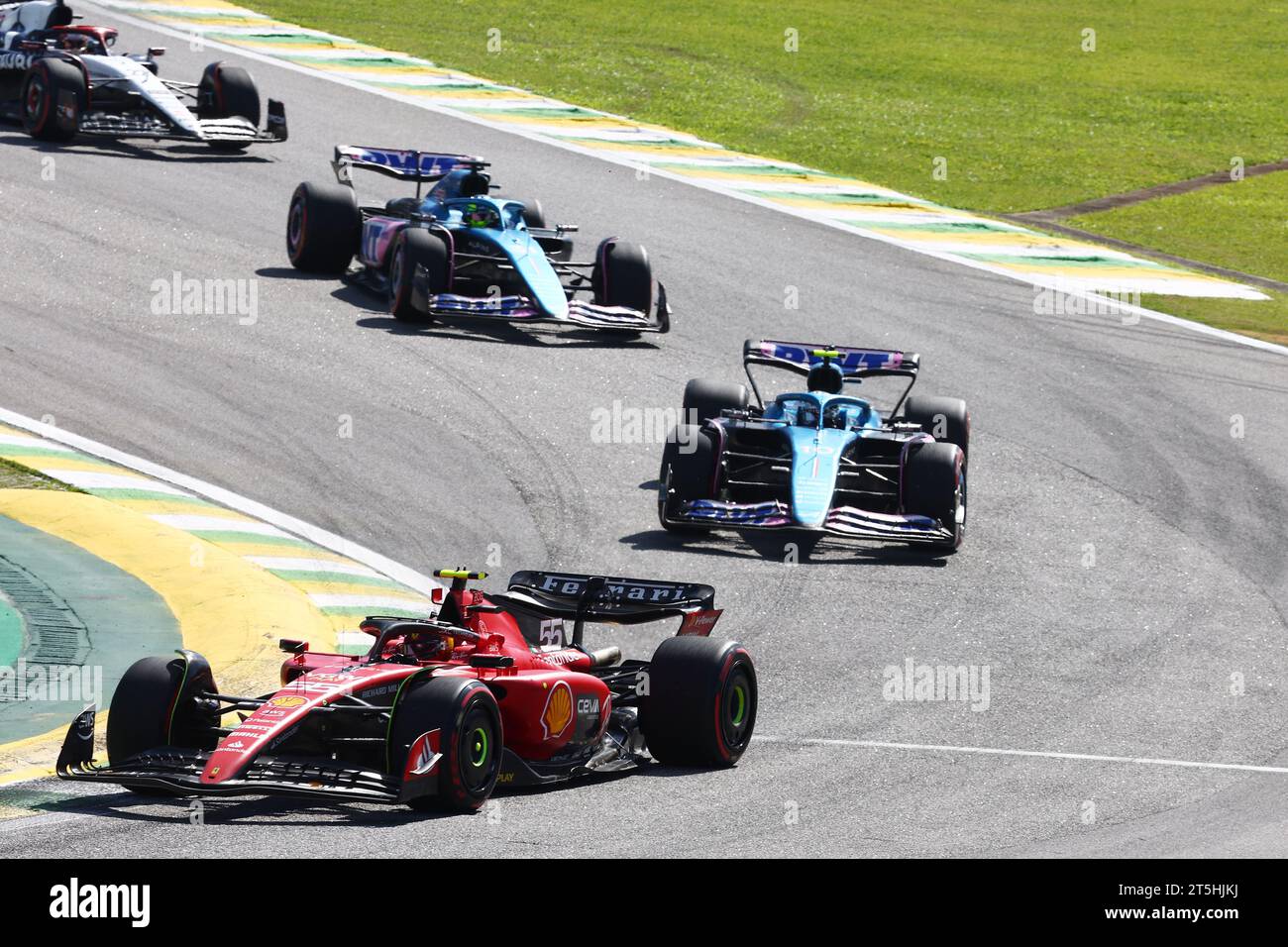Sao Paulo, Brazil. 05th Nov, 2023. Carlos Sainz Jr (ESP) Ferrari SF-23 ...