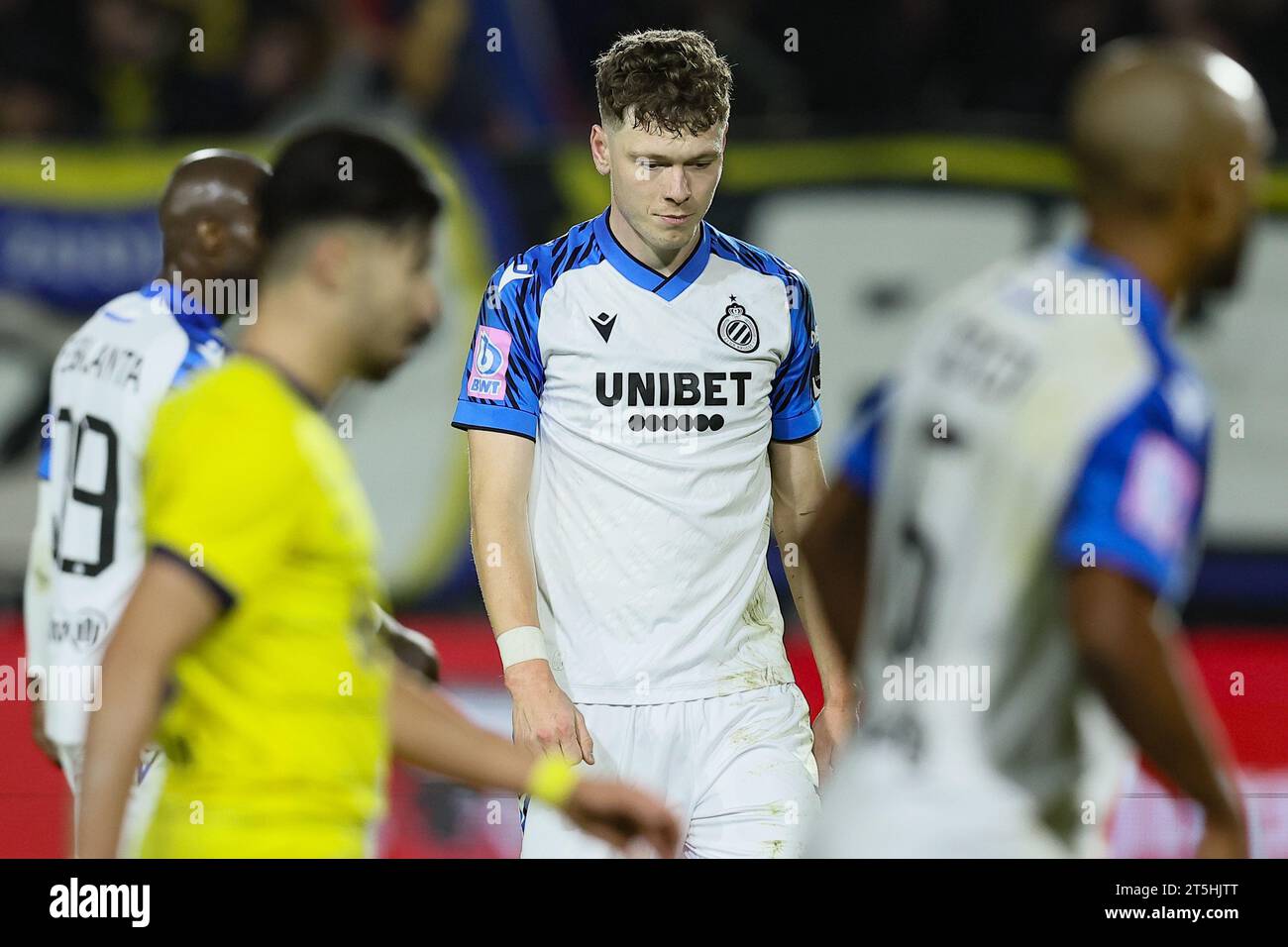 Brussels, Belgium. 05th Nov, 2023. Club's Andreas Skov Olsen reacts ...