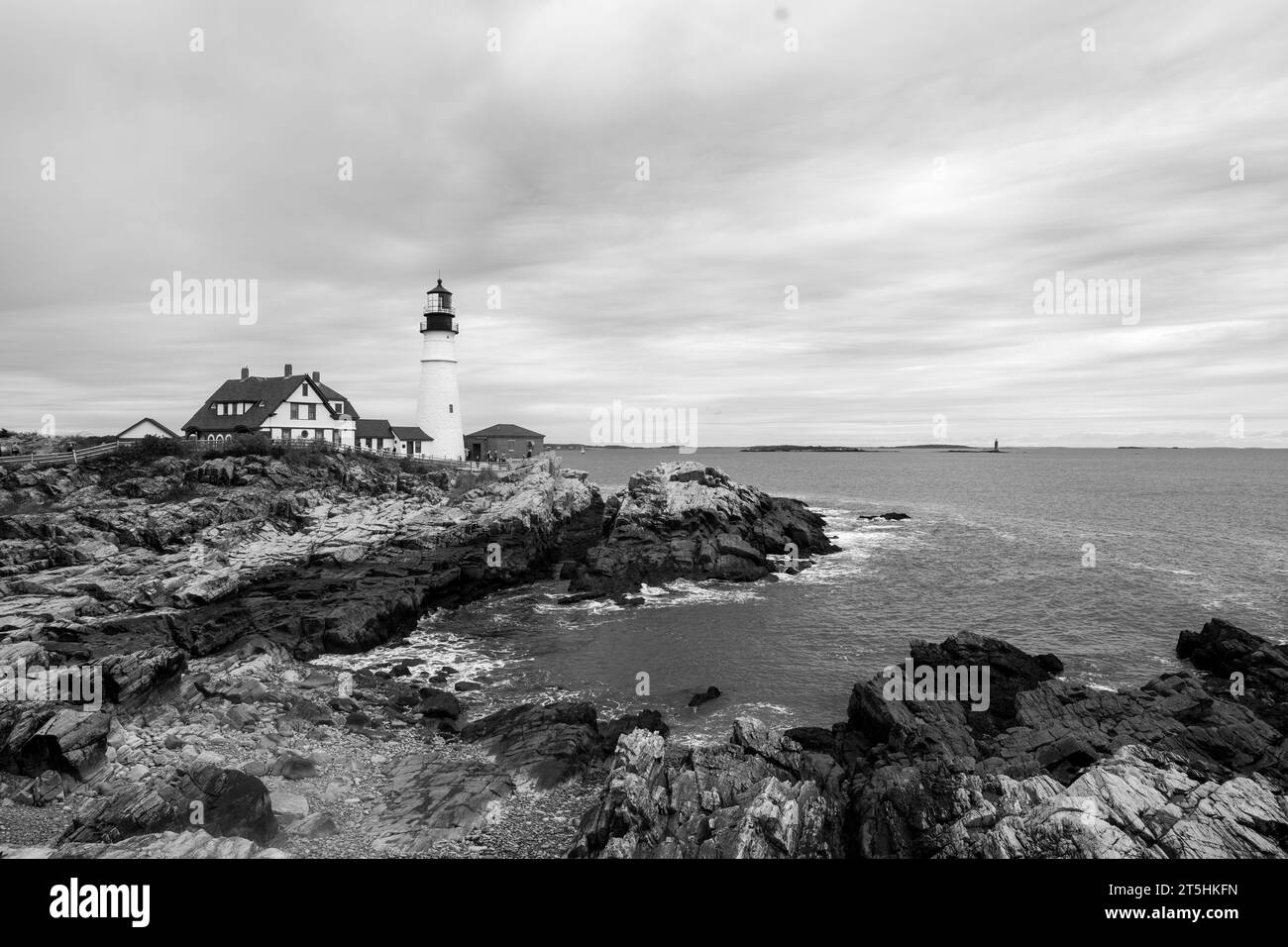 Portland head cape elizabeth Black and White Stock Photos & Images - Alamy