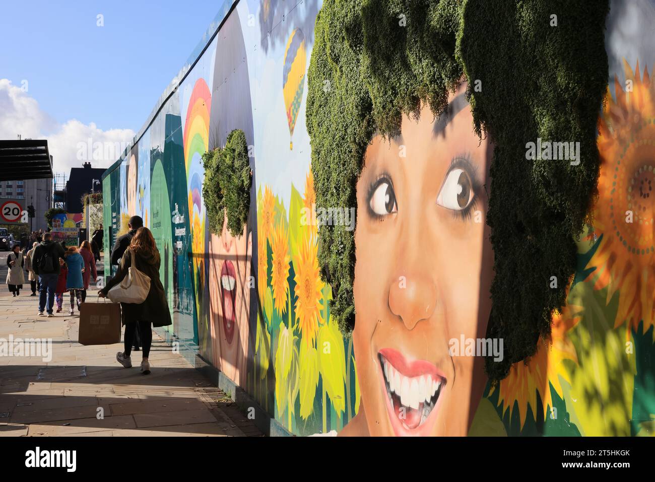 The Earls Court Development Company's fun and colourful Living Wall on ...
