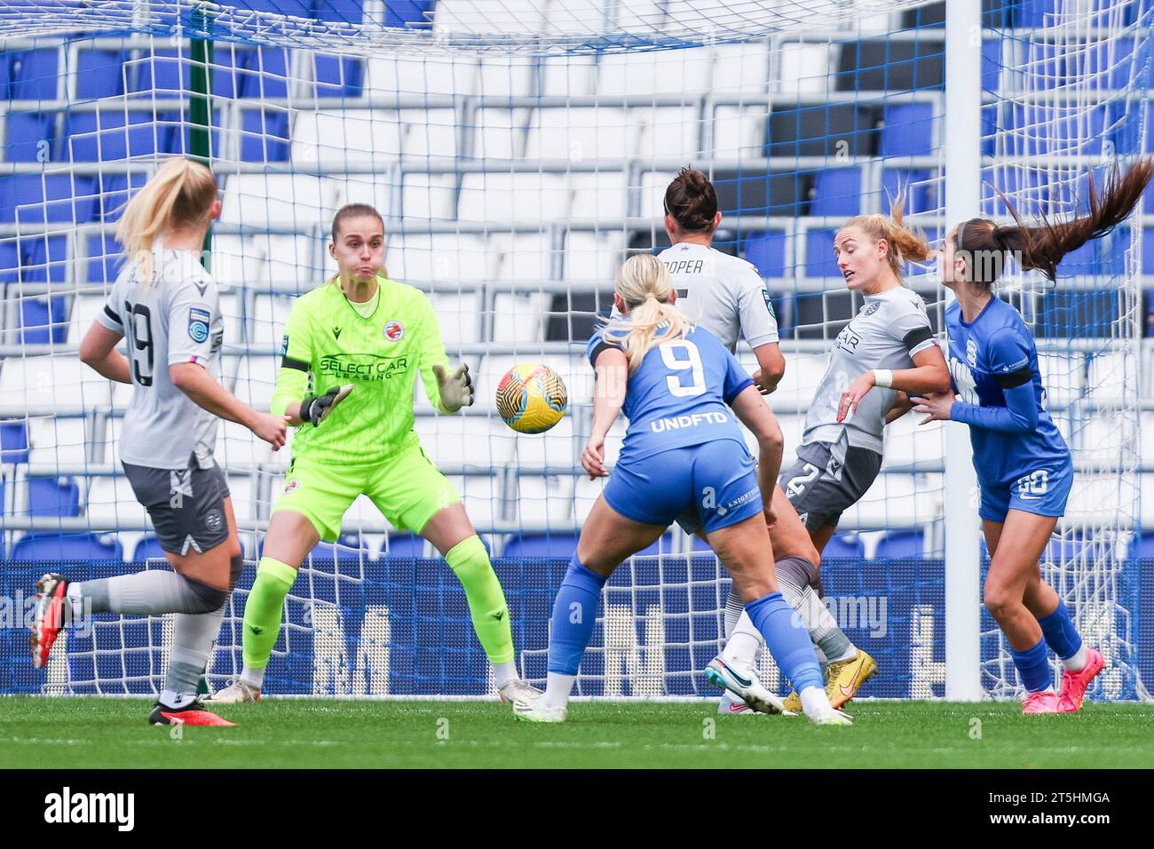 Birmingham, UK. 05th Nov, 2023. Reading's goalkeeper, Emily Orman keeps ...