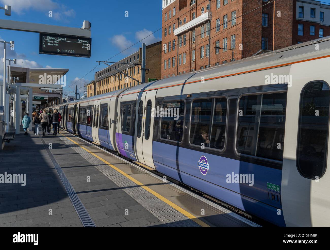 Custom House train station on the Elizabeth Line in London,England,UK ...