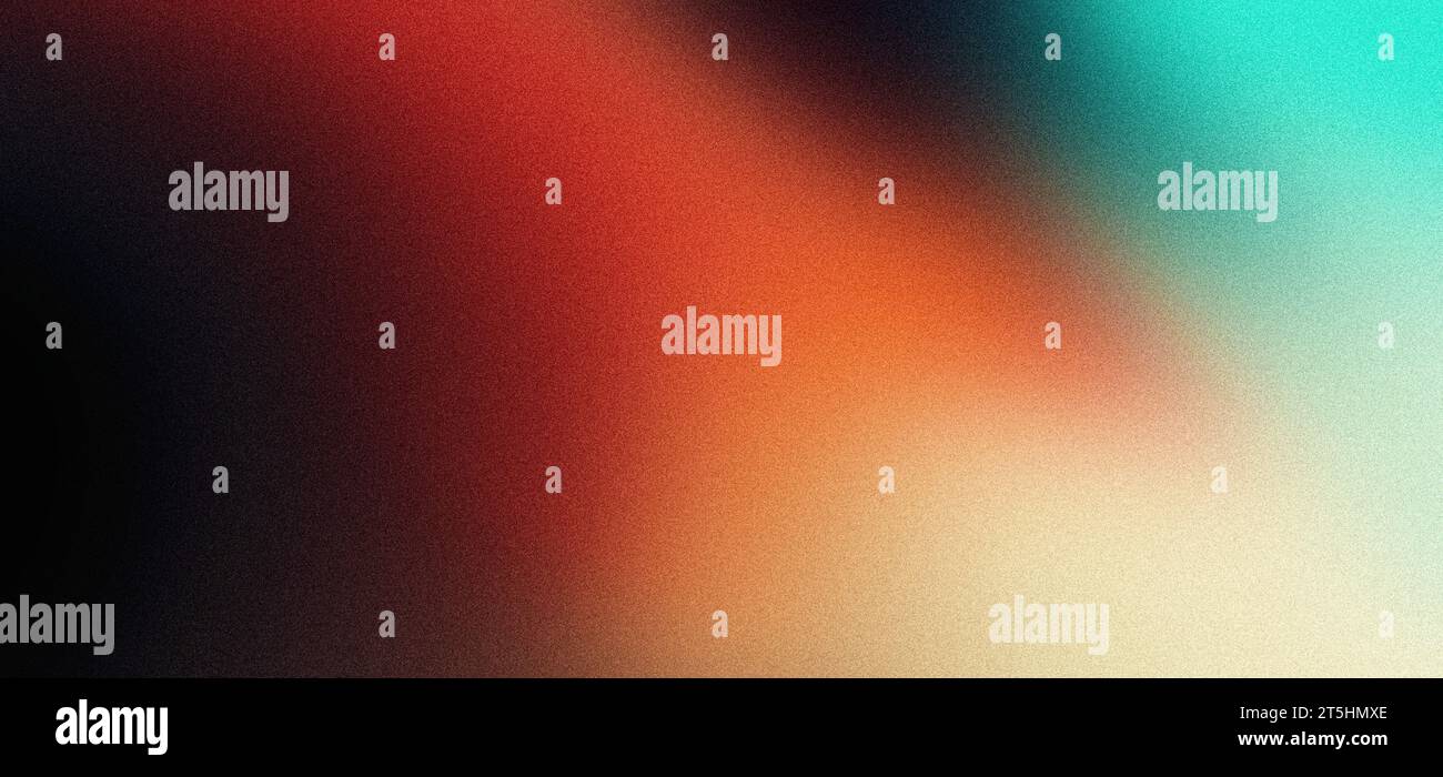 Dark grainy gradient background orange teal vibrant noise texture ...