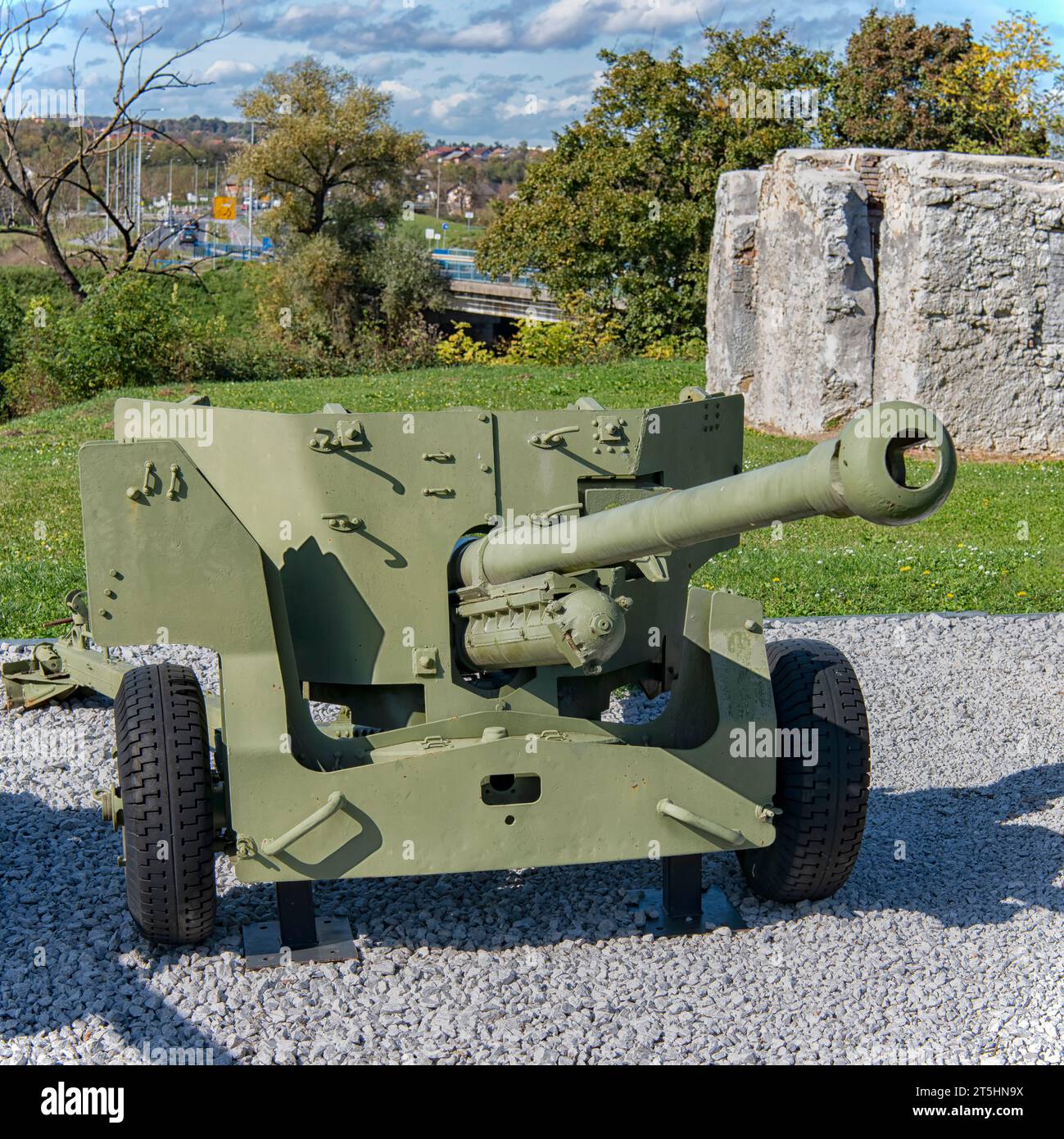 Anti-Tank Gun M42 ZIS at Museum of Homeland War in Karlovac, Croatia ...