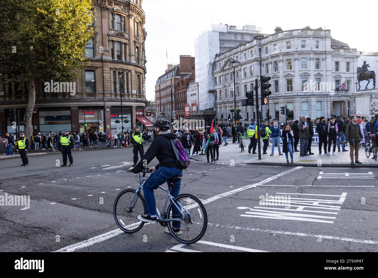 London Palestinian Demonstration Trafalgar Square Stock Photo - Alamy