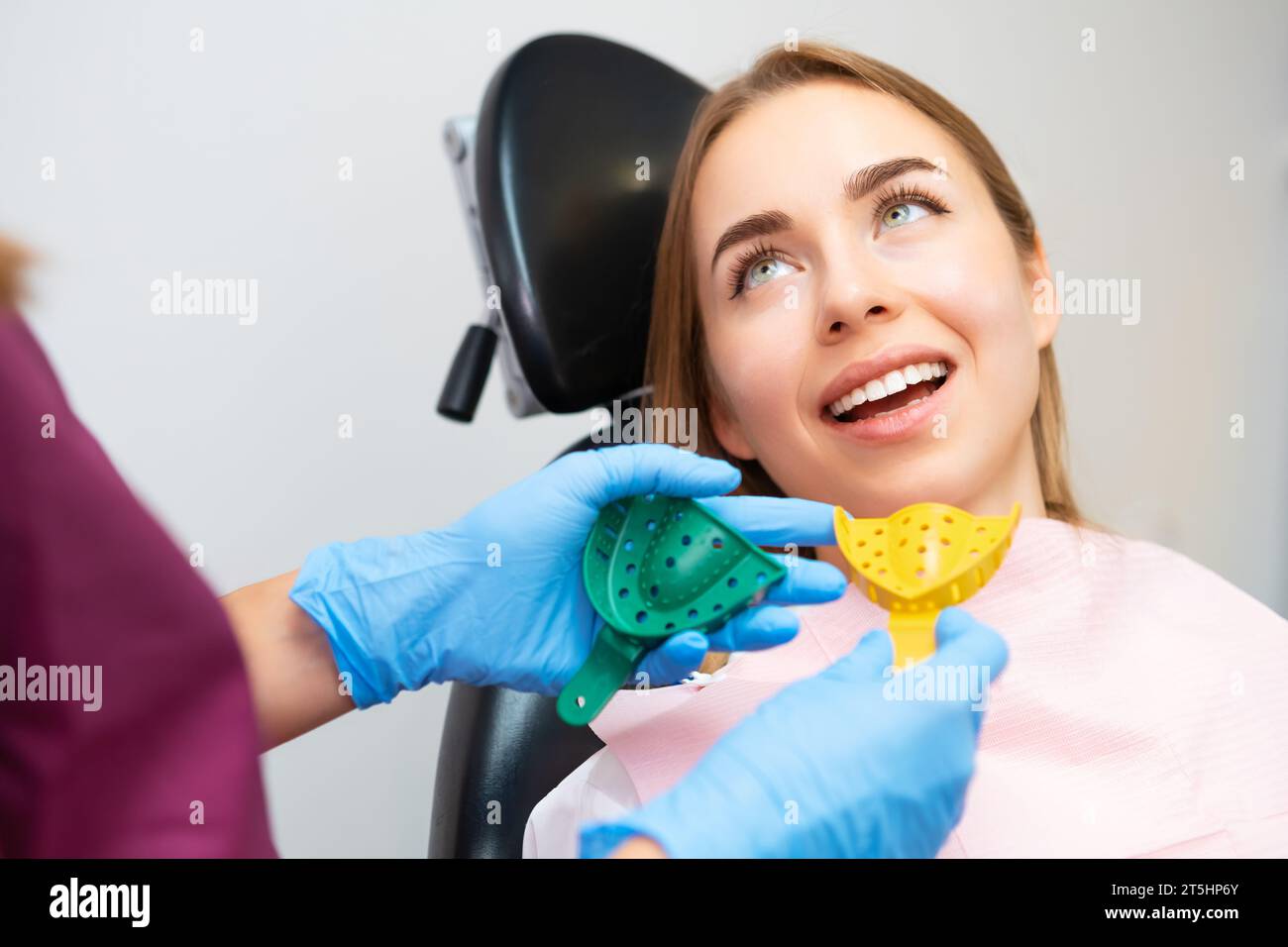 Plastic molds for making teeth impressions for orthodontic alignments ...