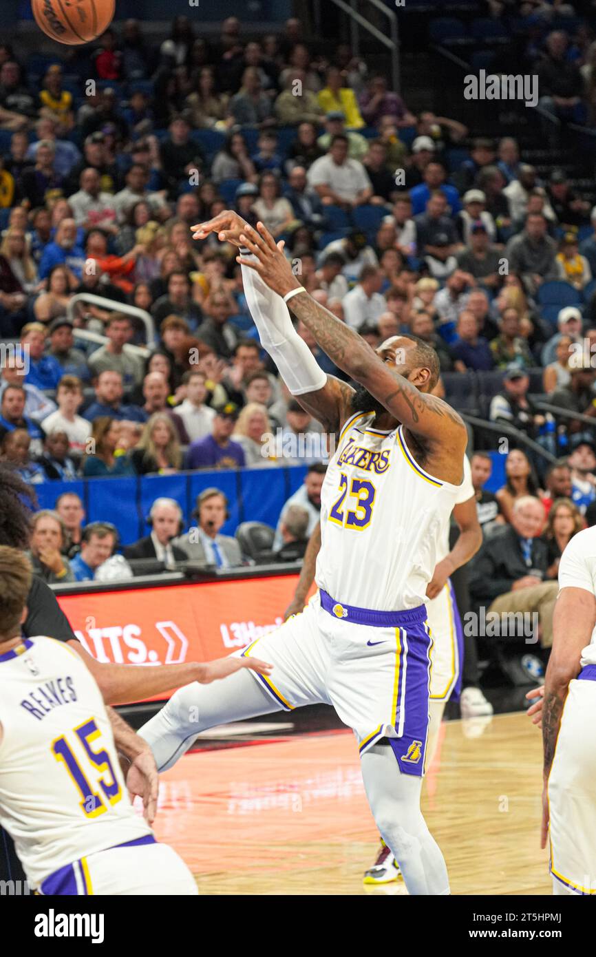 Orlando, Florida, USA, November 4, 2023, Los Angeles Lakers small ...