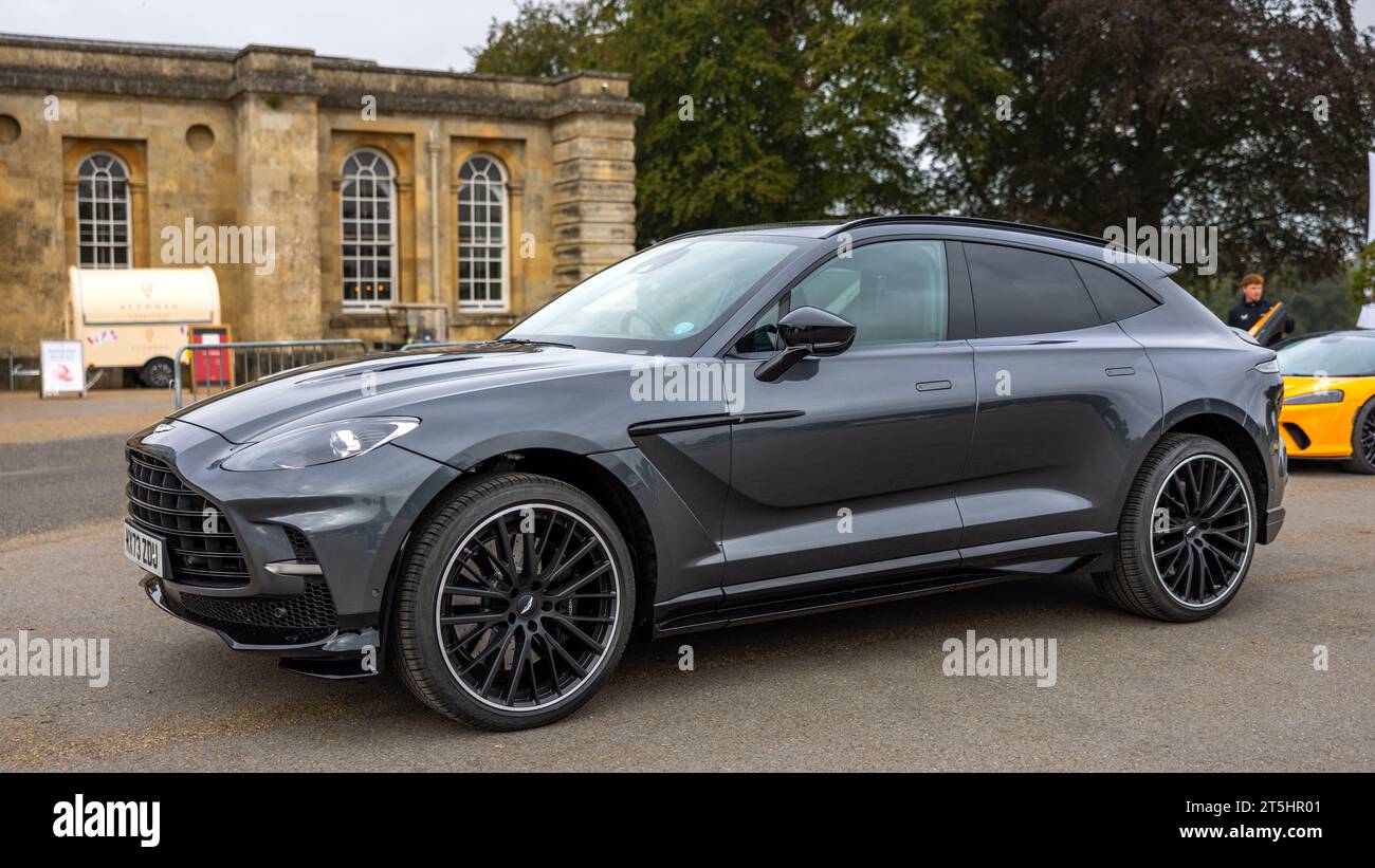 2023 Aston Martin DBX V8, on display at the Salon Privé Concours d ...