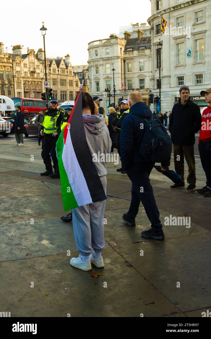 London Palestinian Demonstration Trafalgar Square Stock Photo - Alamy