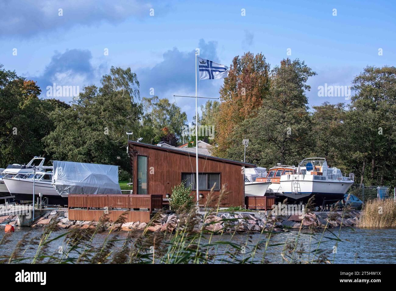 Munkan venekerho at Ramsaynranta 2, the murder place of Satu Sallinen, in Munkkiniemi district ...