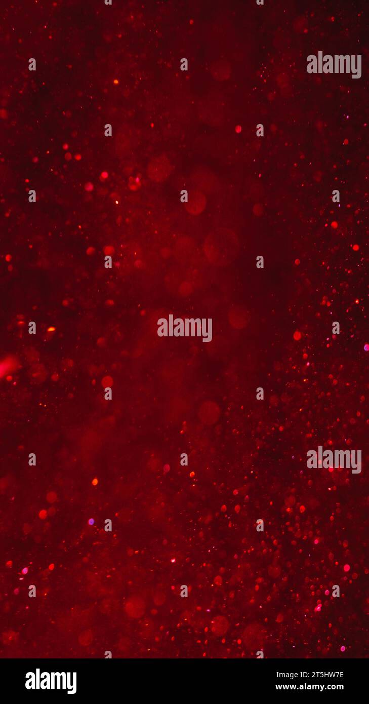 Motion particles red round bokeh hi-res stock photography and images ...