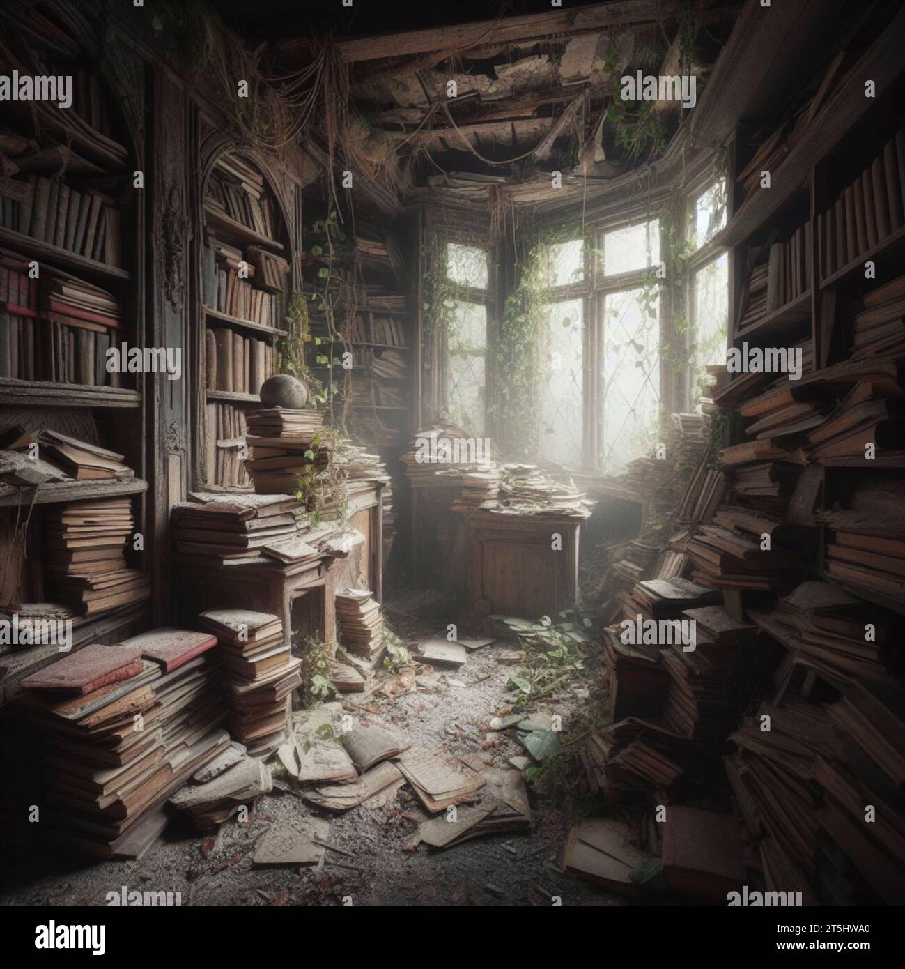 Abandoned library hi-res stock photography and images - Alamy