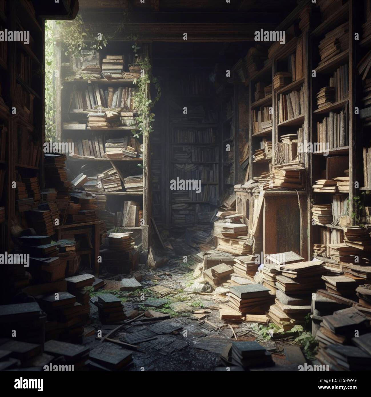 Abandoned library hi-res stock photography and images - Alamy