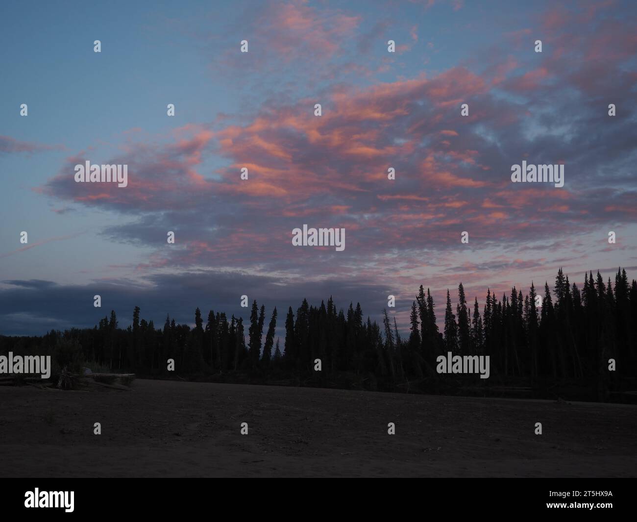 sunset in the wilderness Stock Photo - Alamy