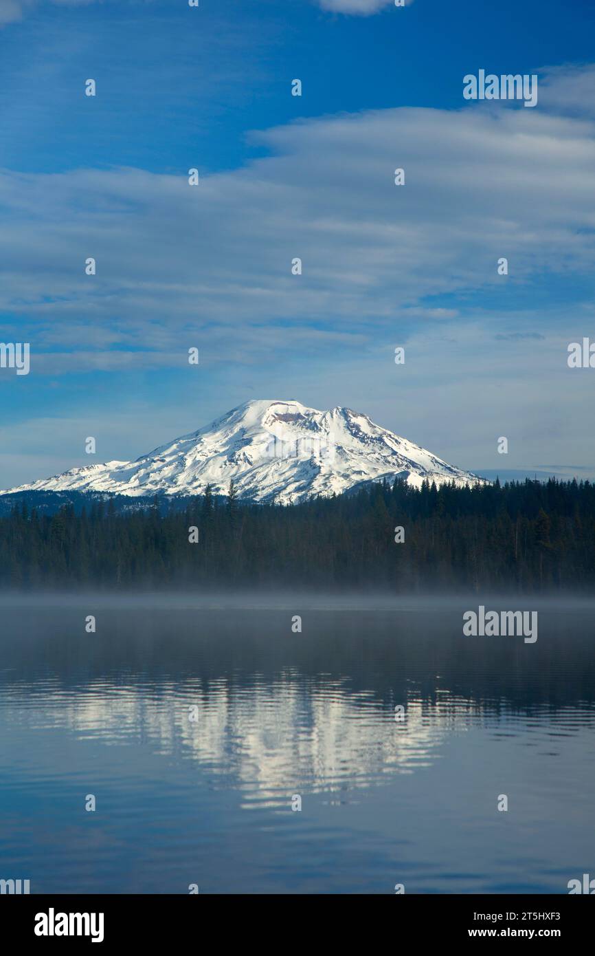 South Sister from Little Lava Lake, Cascade Lakes National Scenic Byway ...
