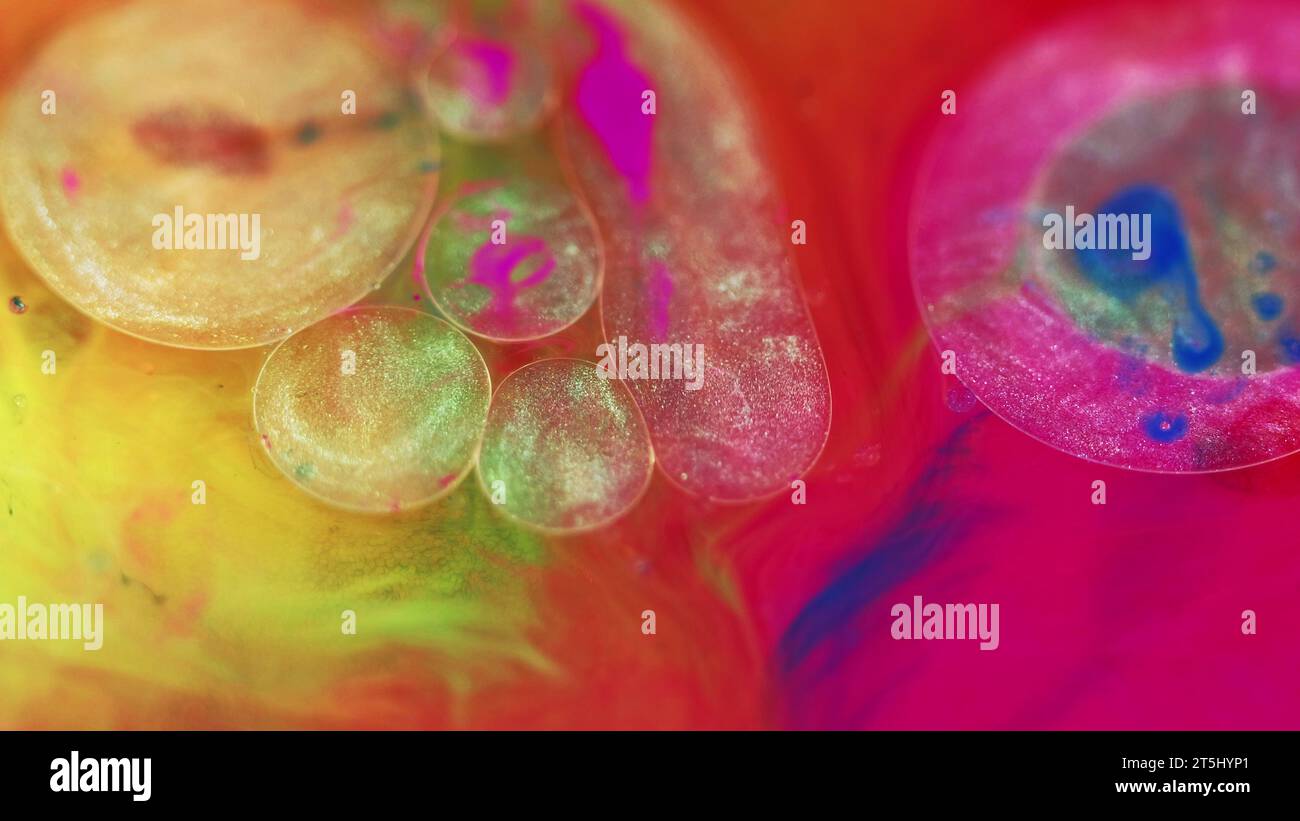 Neon blend shiny ink flow hi-res stock photography and images - Alamy