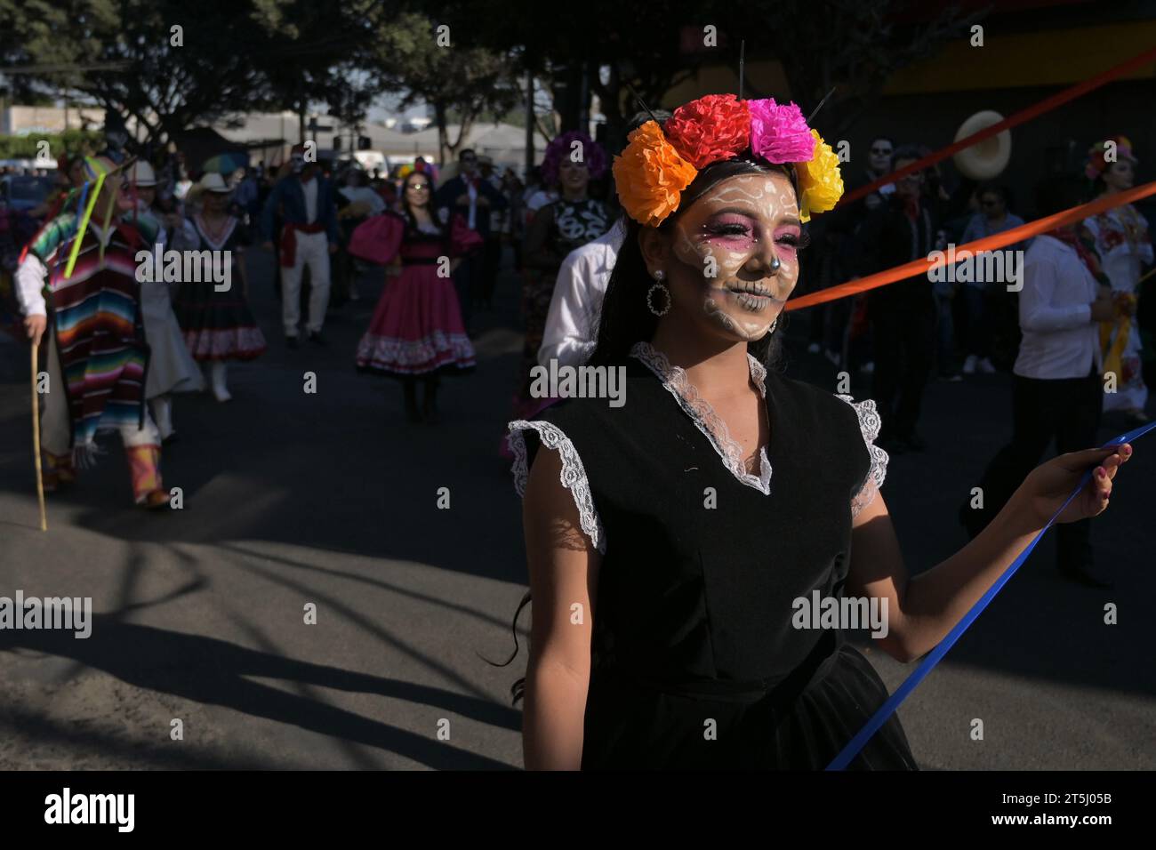 Tijuana, Baja California, Mexico. 3rd Nov, 2023. Festival participants ...