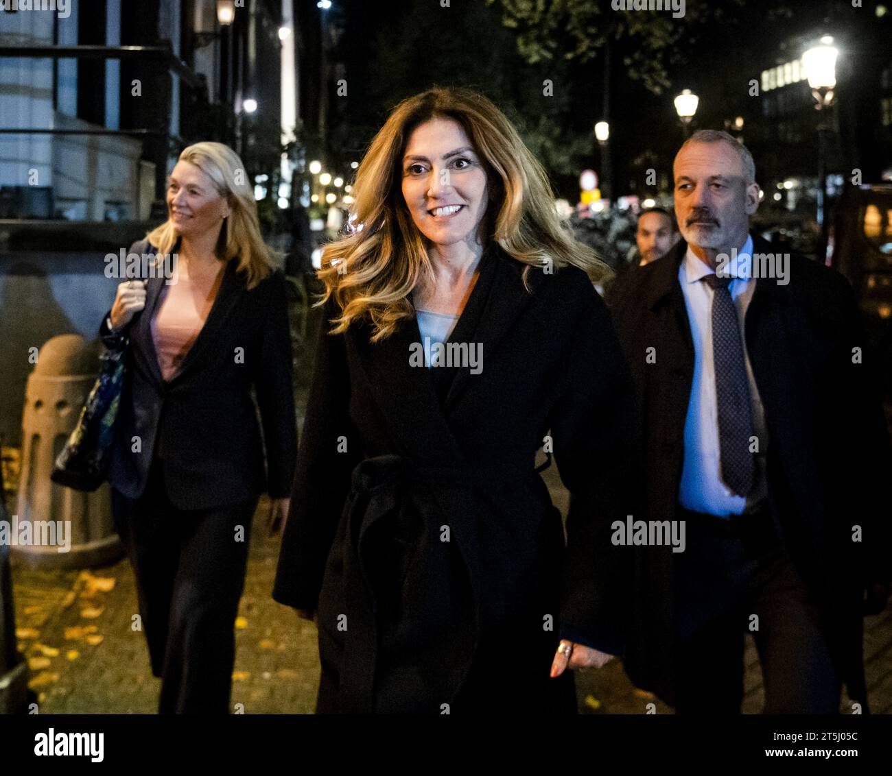 AMSTERDAM - Dilan Yesilgoz (VVD) arrives for the RTL election debate in ...