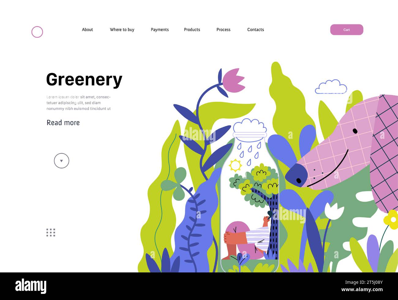 Self contained ecosystem Stock Vector Images - Alamy