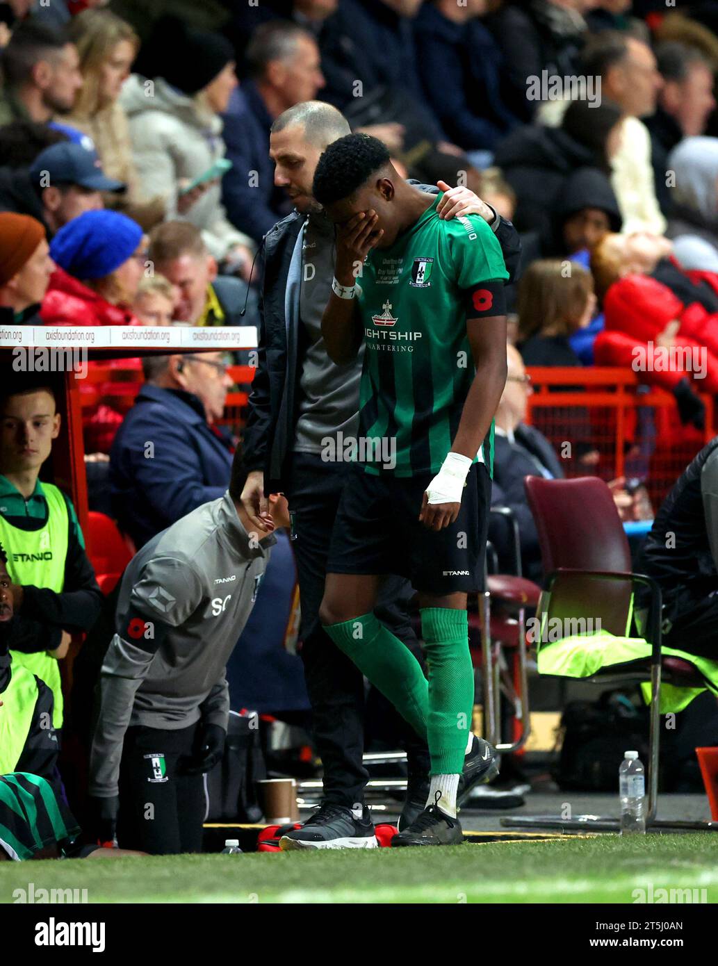 CAPTION CORRECTION: Cray Valley's Kyrell Jeremiah Lisbie after being ...
