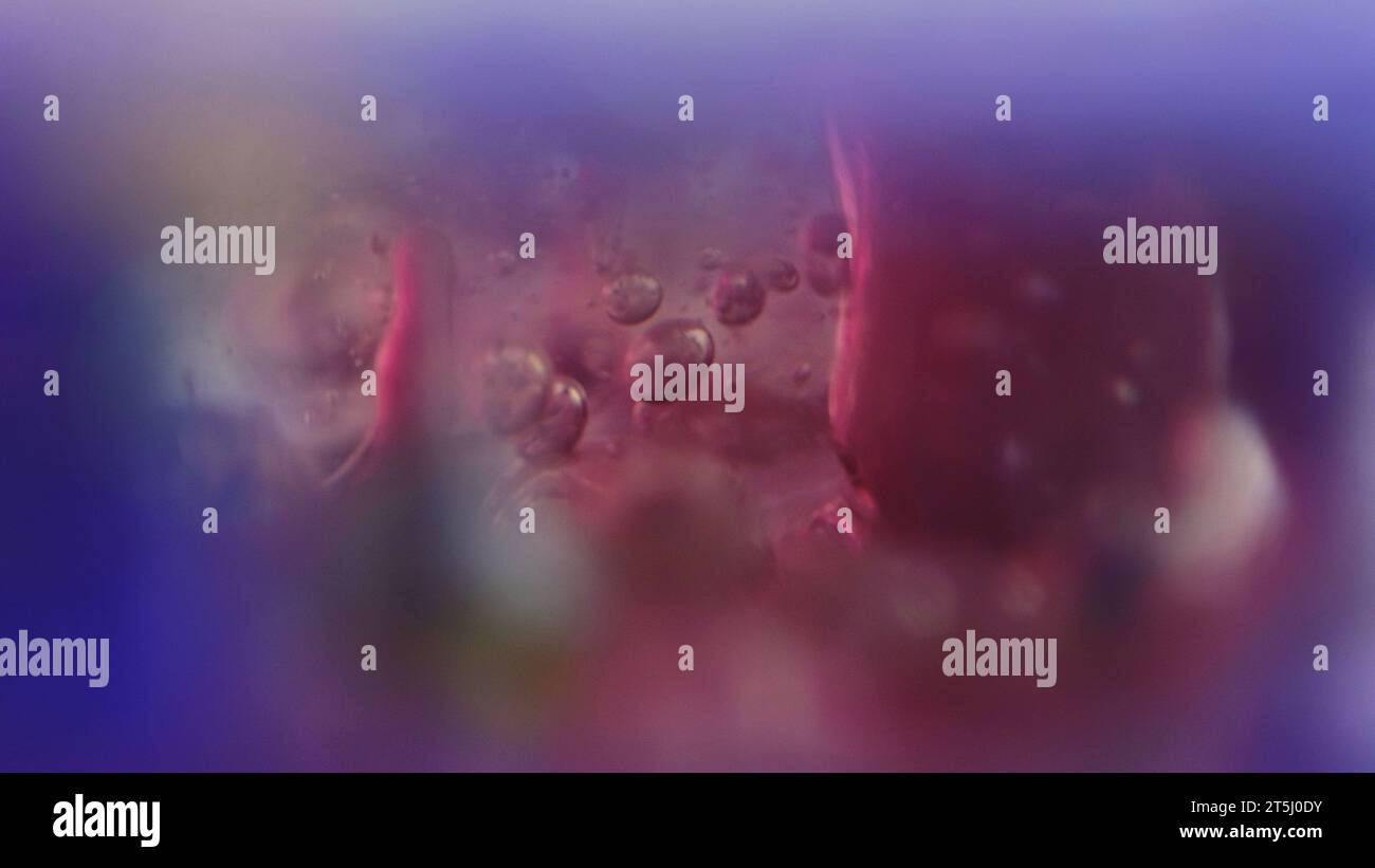 Bubble fluid oil texture ink water drop color gel Stock Photo - Alamy