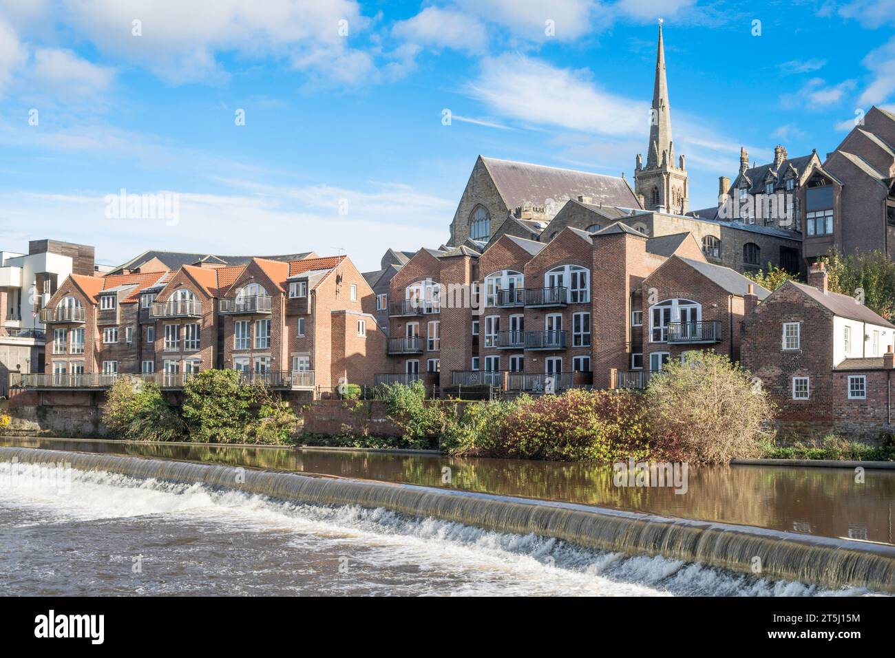 Riverside residential development in Durham city, England, UK Stock ...