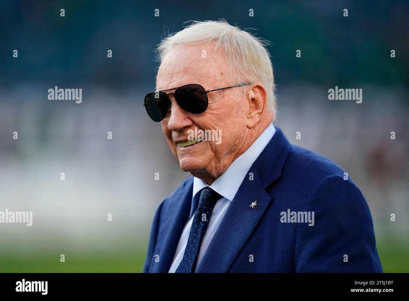 Dallas Cowboys owner Jerry Jones walks on the field before an NFL ...