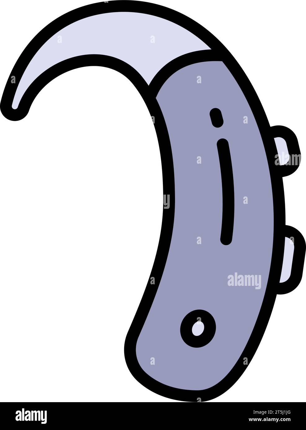 Hearing aid gadget color icon vector. Hearing aid gadget sign. Simple ...