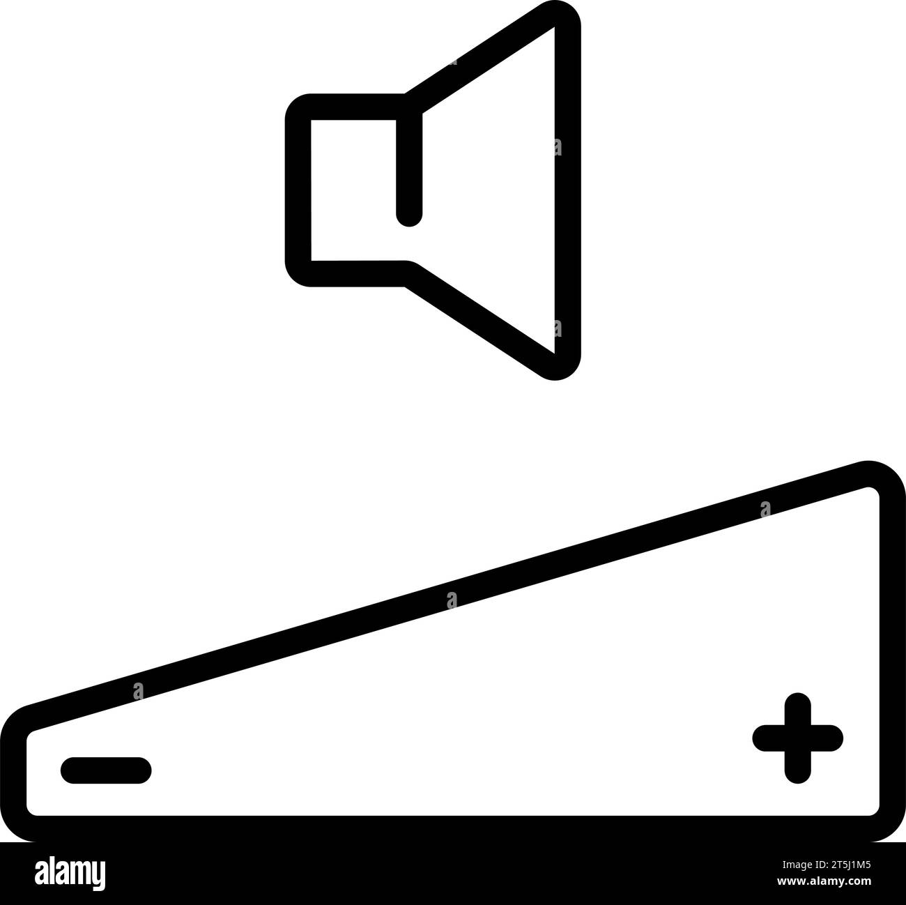 Control Panel Line Icon. Adjustment Button with Hand Linear Pictogram. Control Panel and Pointer ...