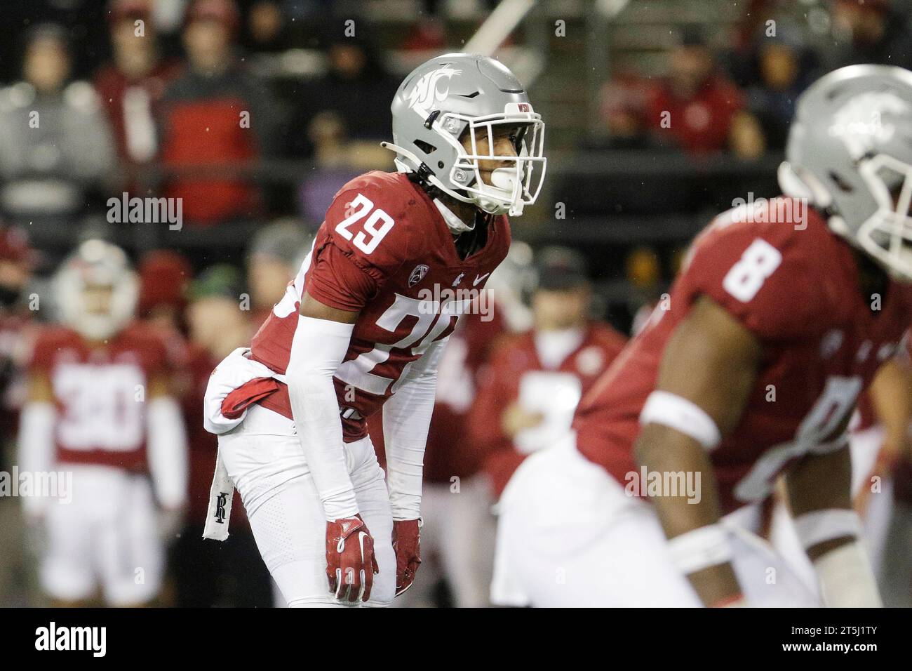Washington State defensive back Jamorri Colson (29) lines up for a play ...