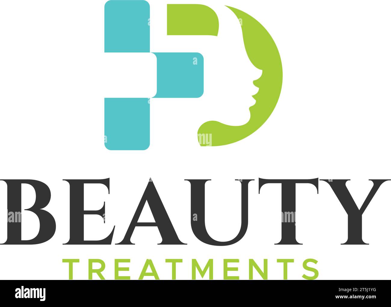 Minimalist BEAUTY TREATMENTS People logo design Stock Vector Image ...