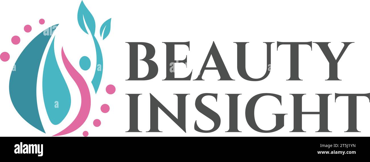 Modern Colorful BEAUTY INSIGHT Flower logo design Stock Vector Image ...
