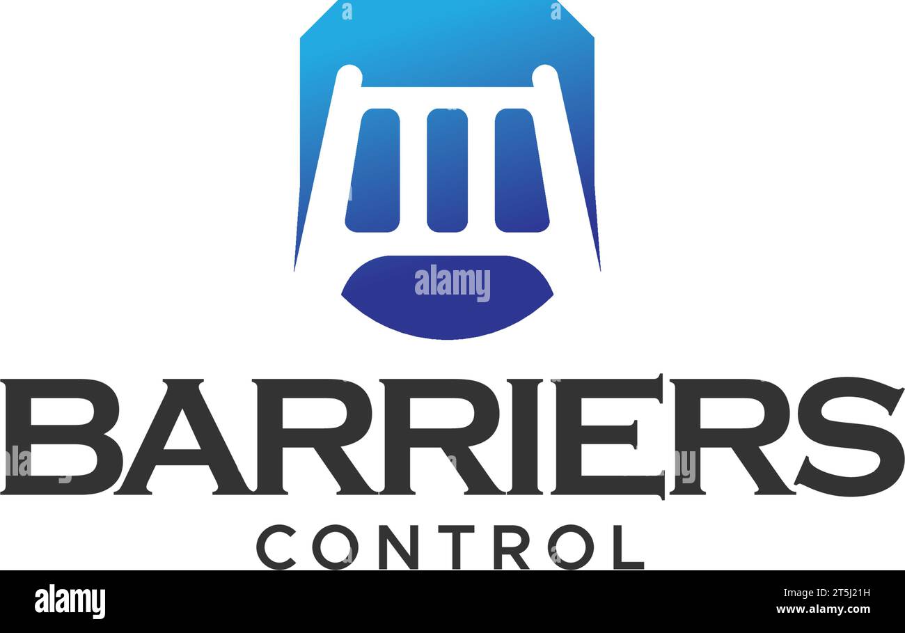 Concrete safety barrier construction Stock Vector Images - Alamy