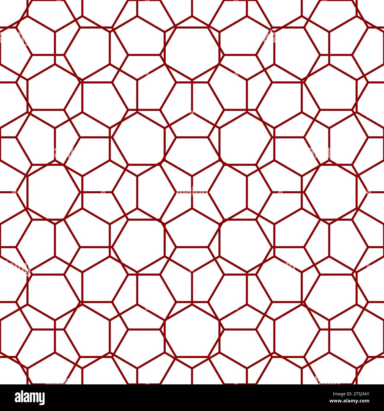Red hexagon pattern hi-res stock photography and images - Alamy