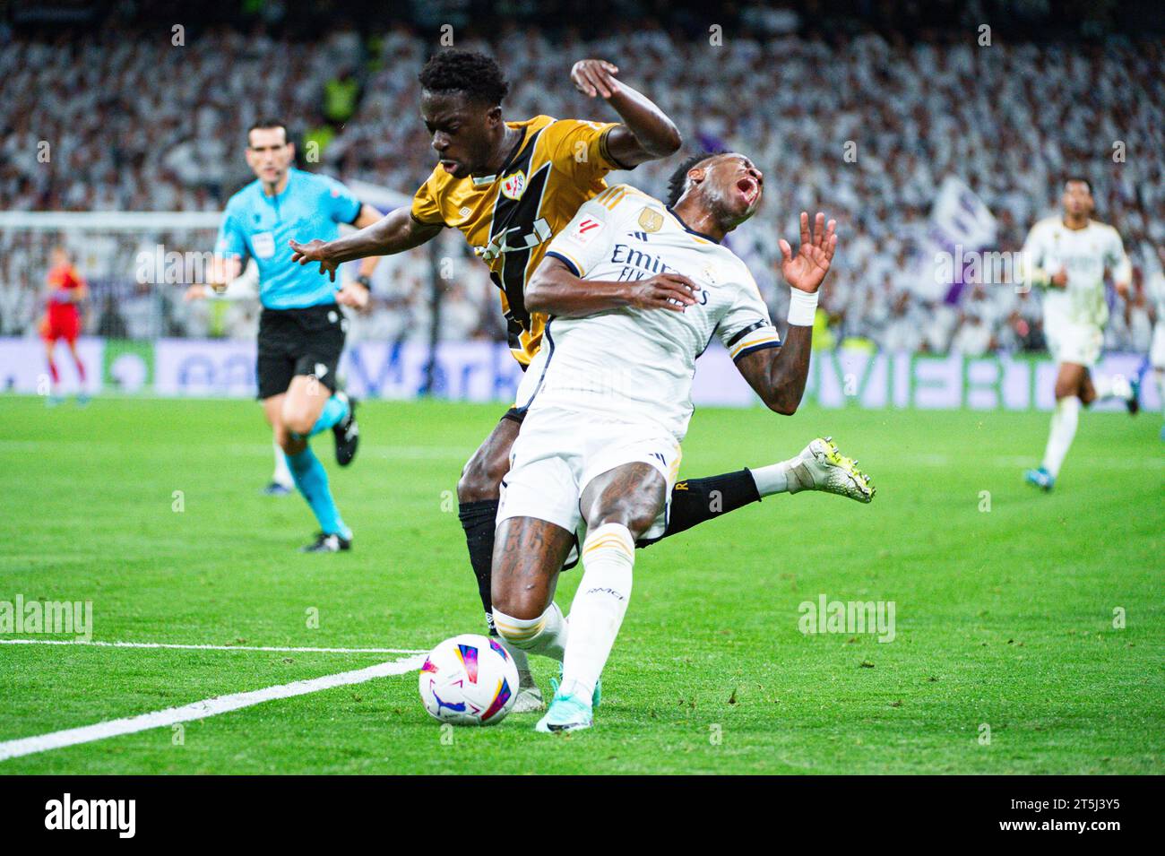 Madrid, Madrid, Spain. 5th Nov, 2023. Vinicius Junior (Real Madrid) (R ...