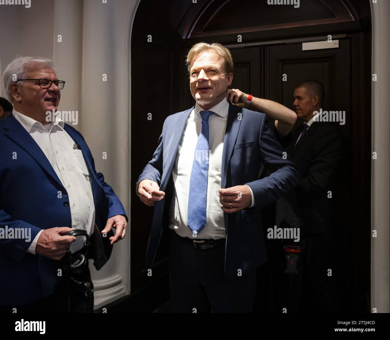 AMSTERDAM - Pieter Omtzigt (NSC) prior to the RTL election debate in ...