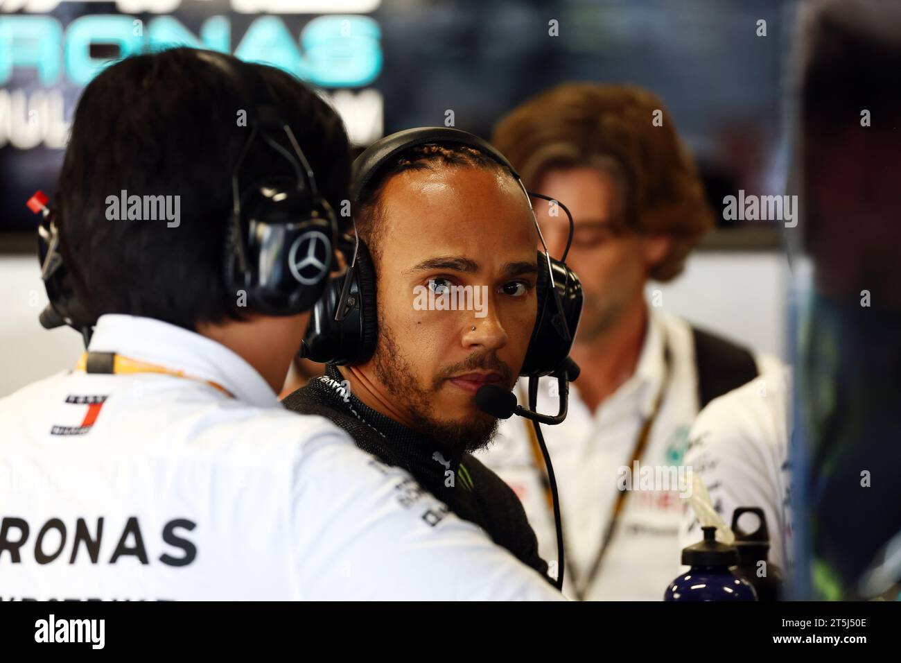 Sao Paulo, Brazil. 05th Nov, 2023. Lewis Hamilton (GBR) Mercedes AMG F1 ...