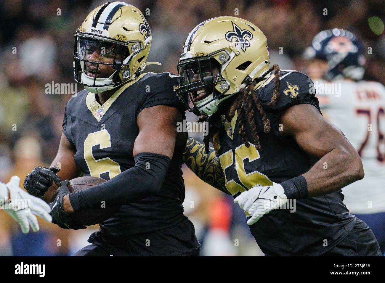 New Orleans, Louisiana, USA. 5th Nov, 2023. (left to right) New Orleans ...