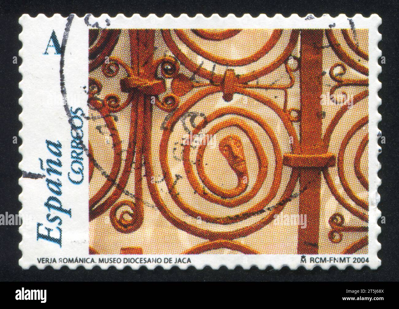 SPAIN - CIRCA 2004: stamp printed by Spain, shows Wooden carved ...