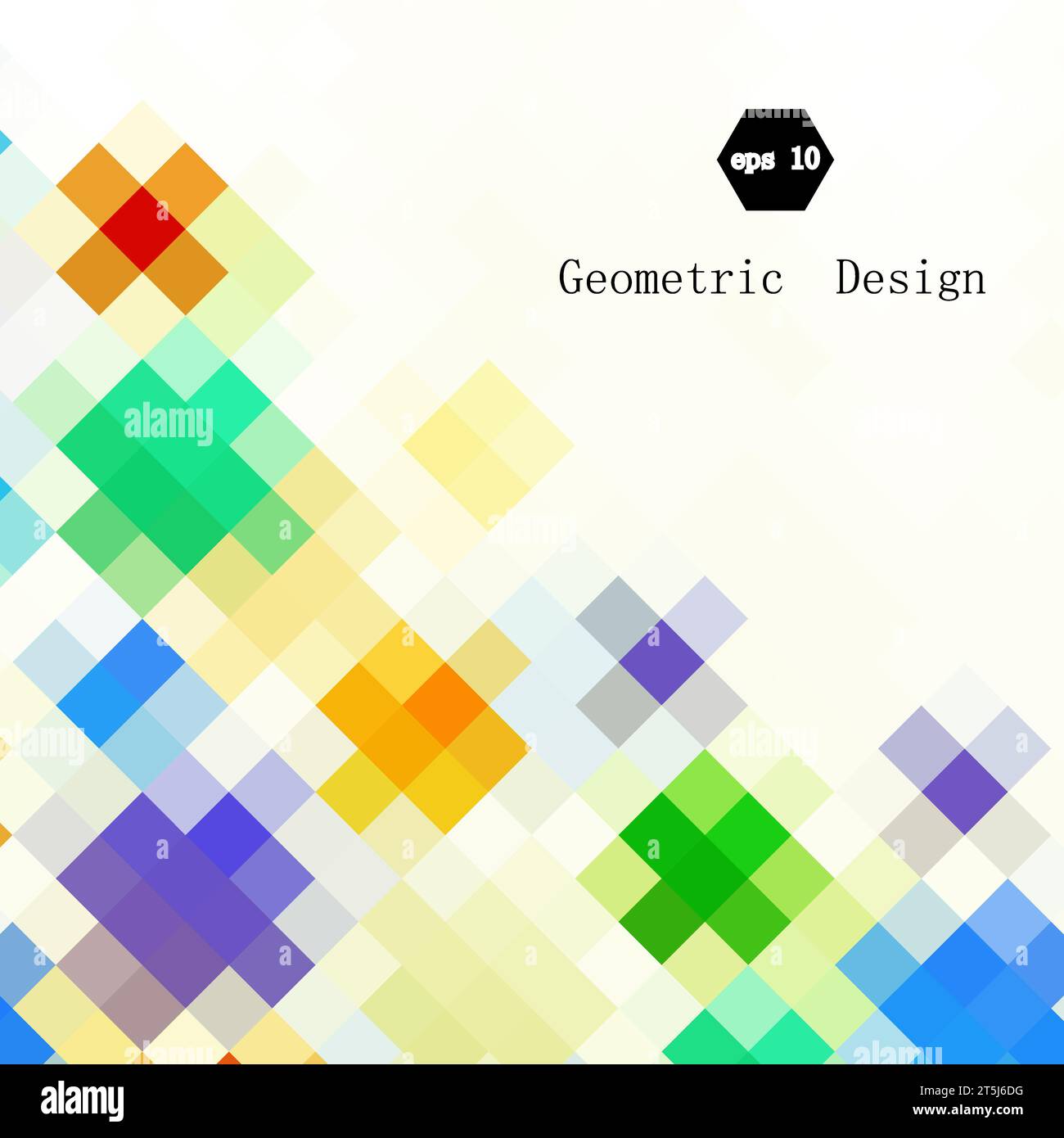 popular abstract colorful square tiles light background vector Stock ...