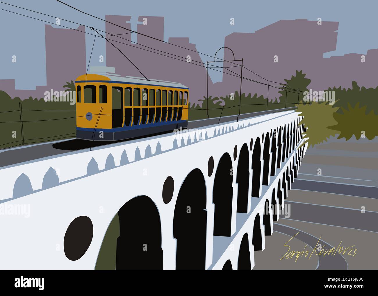 Arches of Lapa, Rio de Janeiro. Brazil, Rio de Janeiro city, Lapa ...