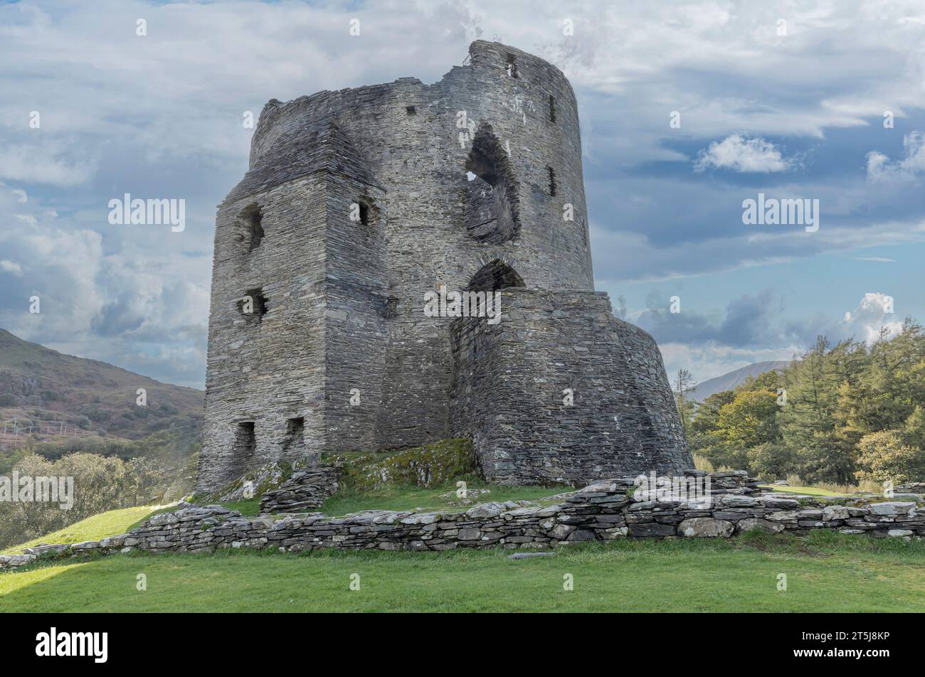 Dolbadarn, Wales, United Kingdom - October 22nd 2023 - Dolbadarn castle ...