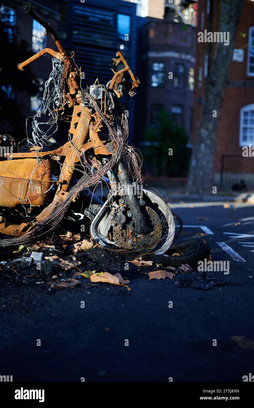 Broken moped hi-res stock photography and images - Alamy
