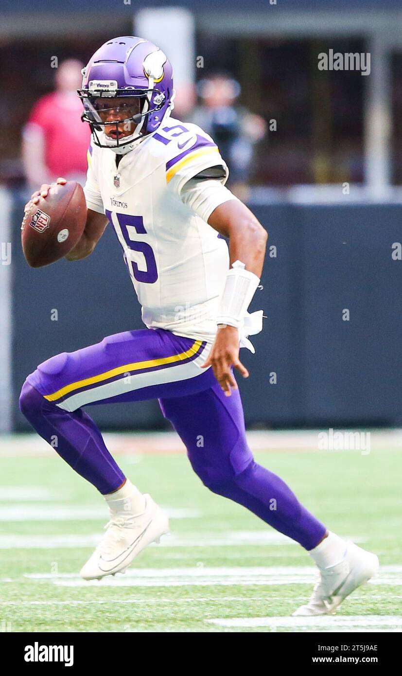 Atlanta, Georgia, USA. 5th Nov, 2023. Minnesota Vikings quarterback ...