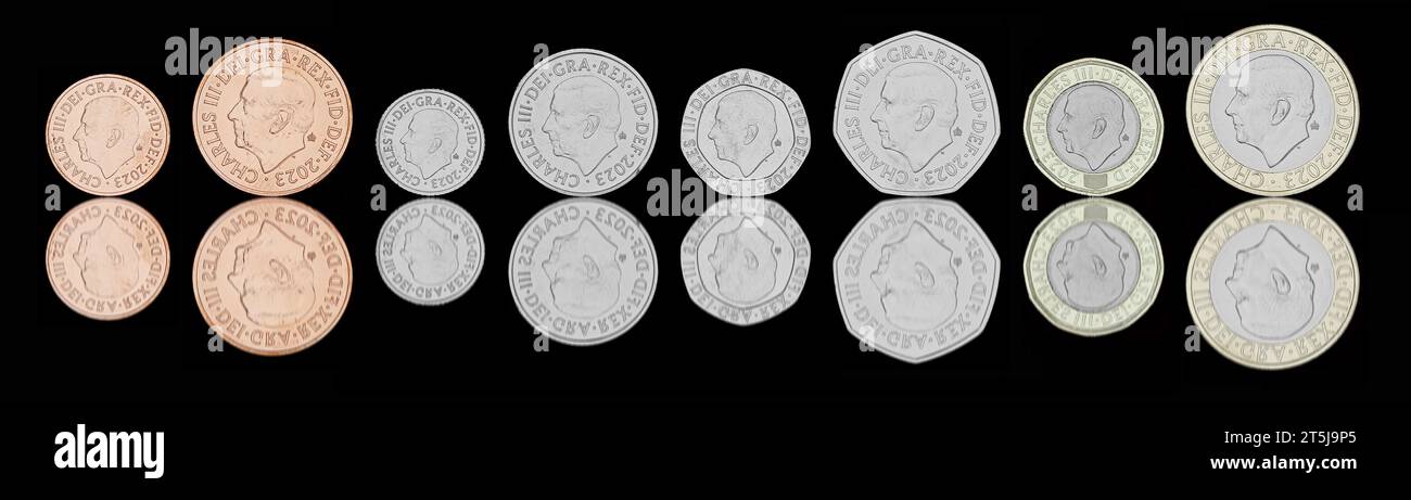 Definitive king charles iii coin set hi-res stock photography and images - Alamy