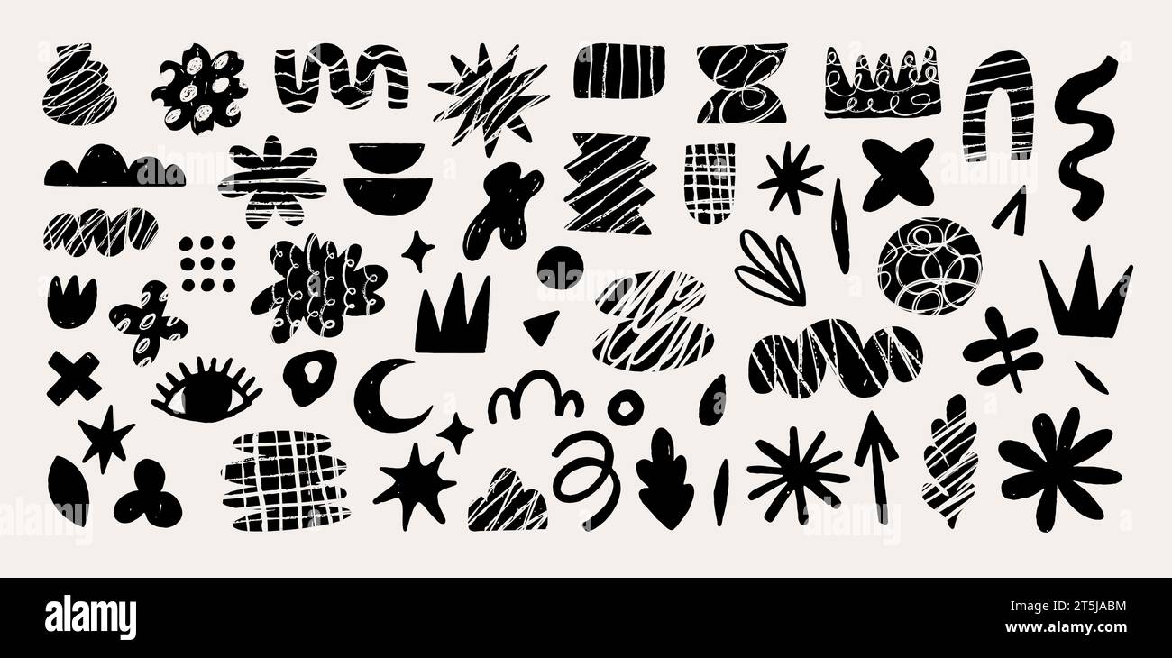 Organic And Geometric Forms Amorf Free Stock Vectors